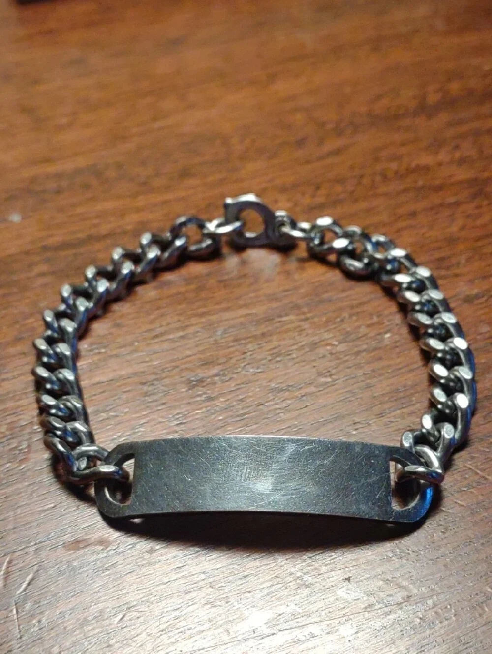 Jewelry | Stainless Steel Id Bracelet With Polished Plate For Engraving ...